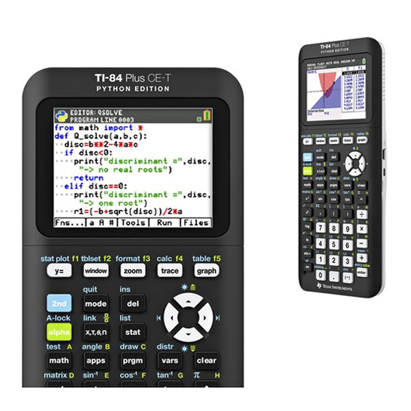 Texas Instruments TI-84 Plus CE-T Python grafische rekenmachine Texas ...